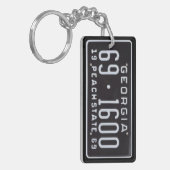 Georgia 1969 Vintage License Plate Keychain C2 | Zazzle
