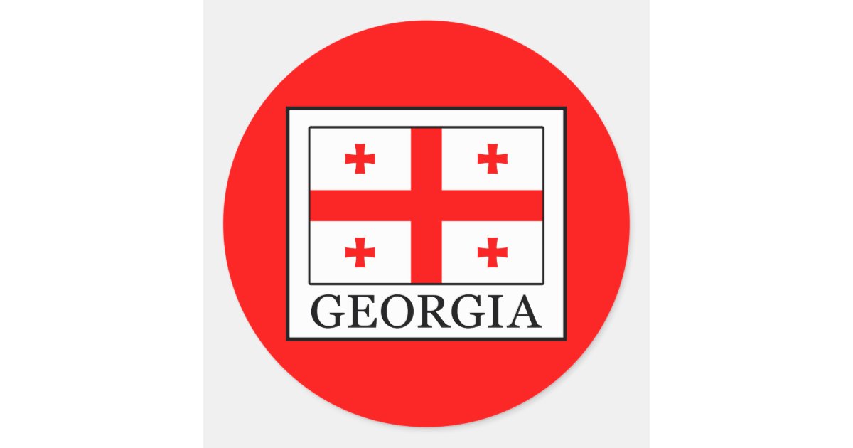 Georgia Classic Round Sticker | Zazzle