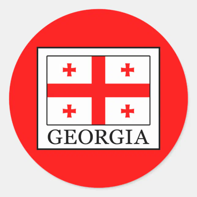 Georgia Classic Round Sticker | Zazzle