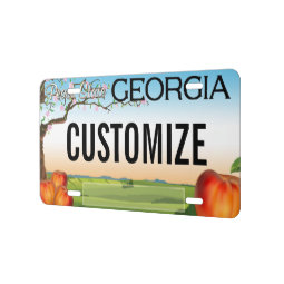 Georgia Custom License Plate | Zazzle