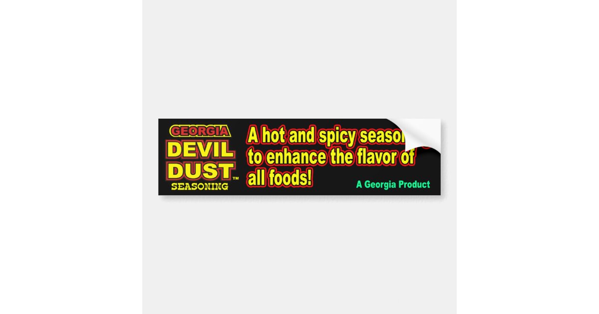 Georgia Devil Dust Bumper Sticker | Zazzle