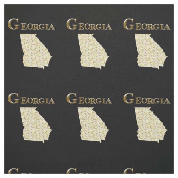 State of Georgia Tartan Fabric | Zazzle