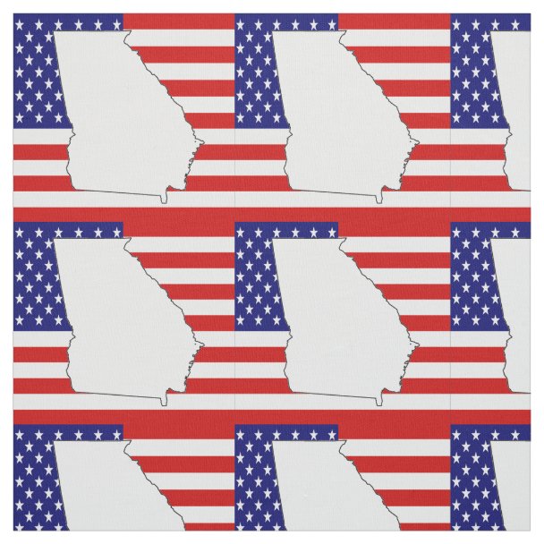 State of Georgia Tartan Fabric | Zazzle