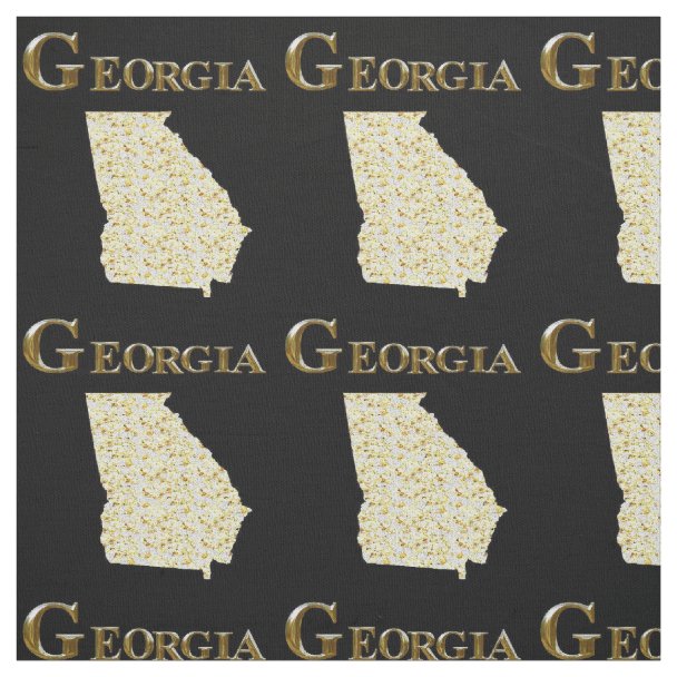 State of Georgia Tartan Fabric | Zazzle