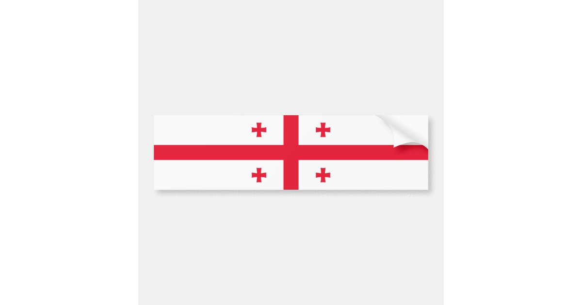 Georgia Flag Bumper Sticker | Zazzle