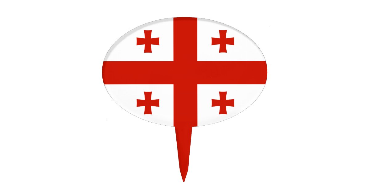 Georgia flag cake topper | Zazzle