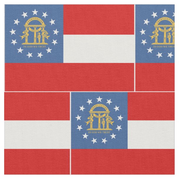 State of Georgia Tartan Fabric | Zazzle