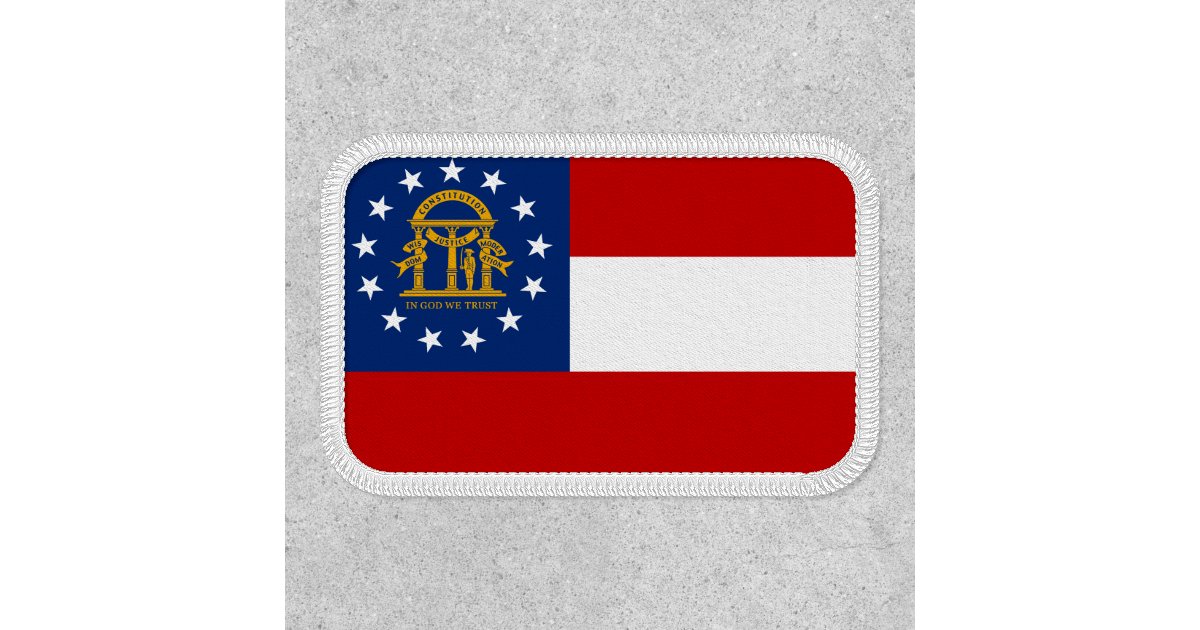 Georgia Flag Patch | Zazzle