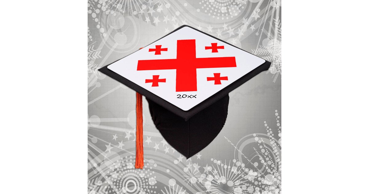 Georgia & Georgian Flag - Students /University Graduation Cap Topper ...
