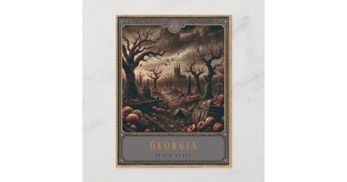Georgia | Gothic Art Postcard | Zazzle