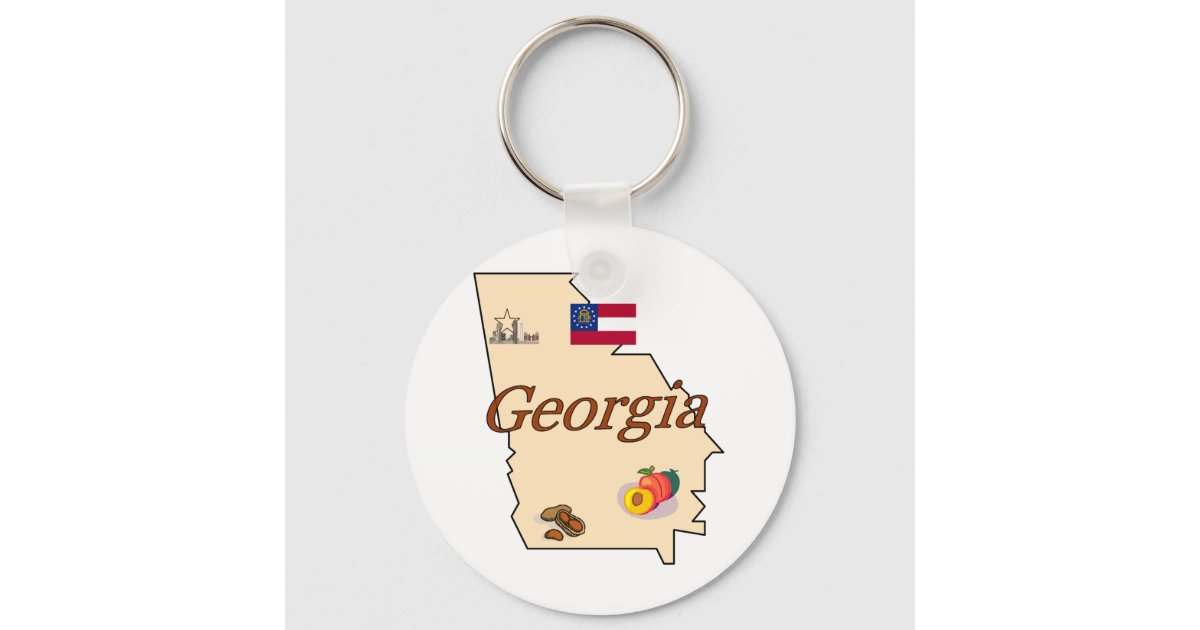 Georgia Keychain | Zazzle