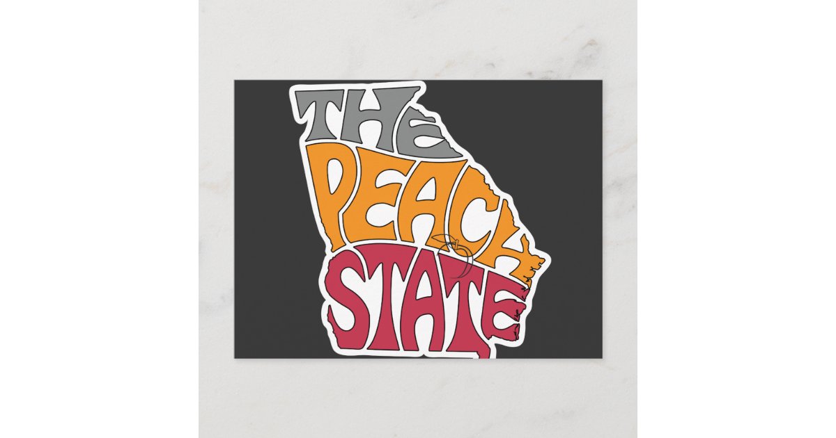 Georgia Nickname Word Art Postcard | Zazzle