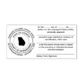 Georgia Notary Public Acknowledgement Stamp | Zazzle