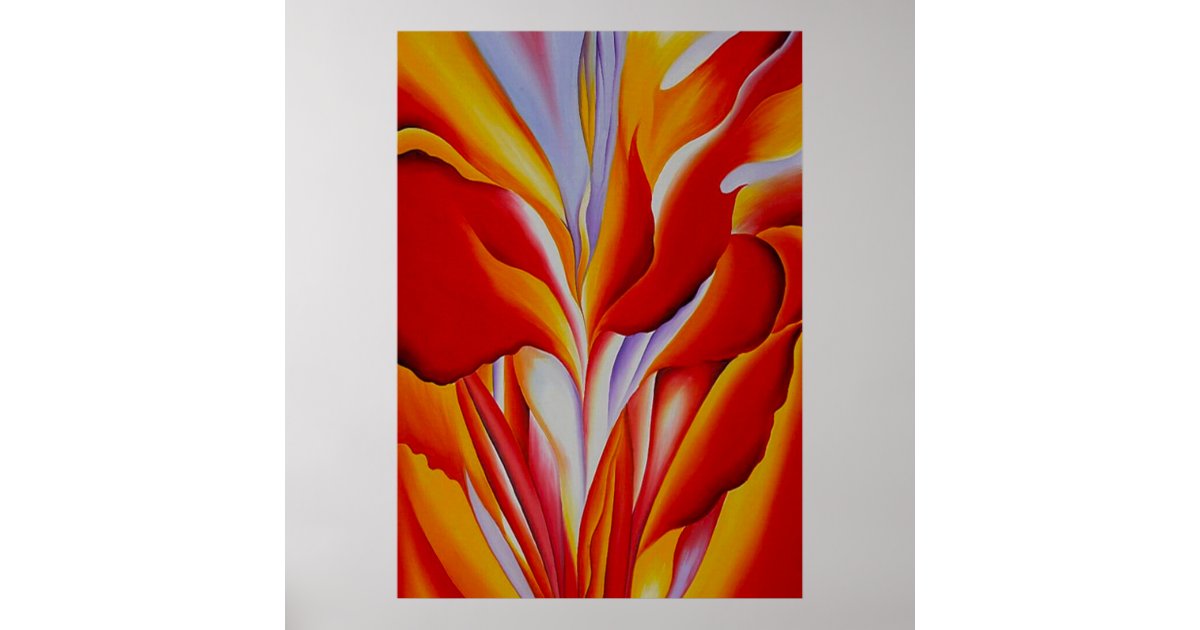 Georgia O'Keeffe - Flower Abstraction Poster | Zazzle