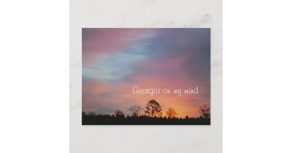 Georgia on my mind postcard | Zazzle