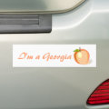 Georgia Peach bumper sticker | Zazzle