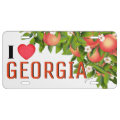 Georgia Peach | I Love Georgia License Plate | Zazzle