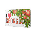 Georgia Peach | I Love Georgia License Plate | Zazzle