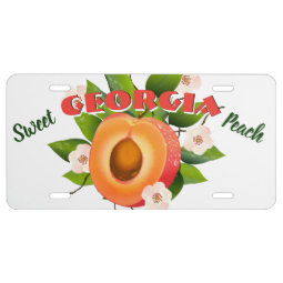 Georgia Peach License Plate | Zazzle