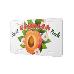 Georgia Peach License Plate | Zazzle