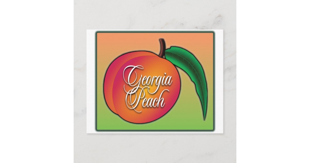 Georgia Peach Postcard | Zazzle