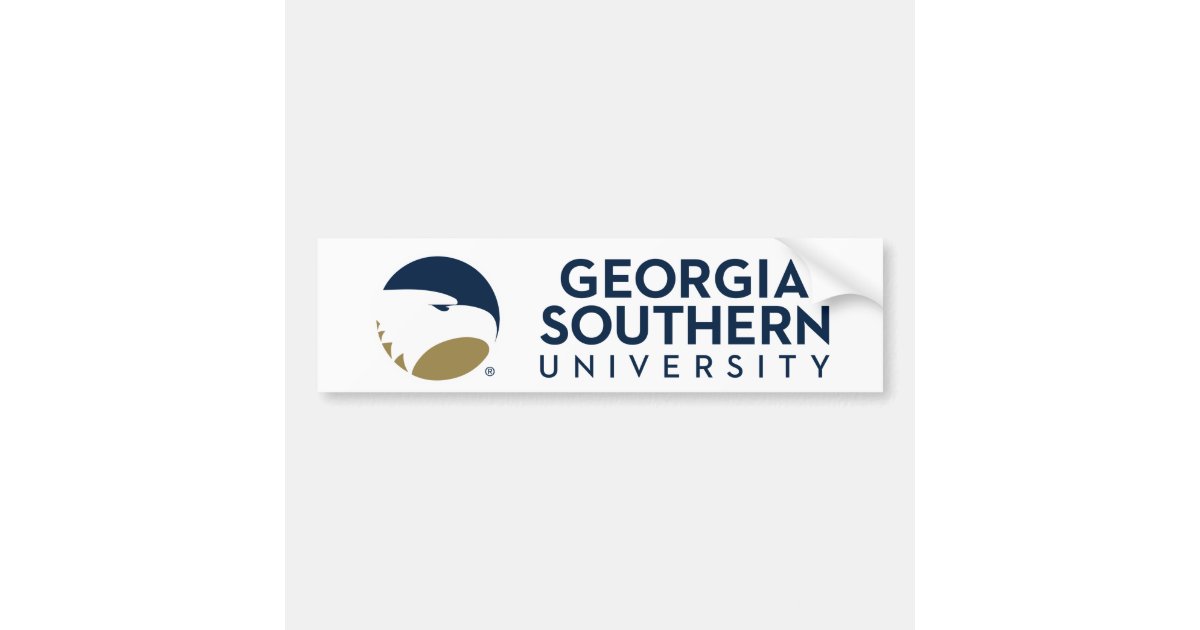 Georgia Southern University Logo & Text Bumper Sticker | Zazzle