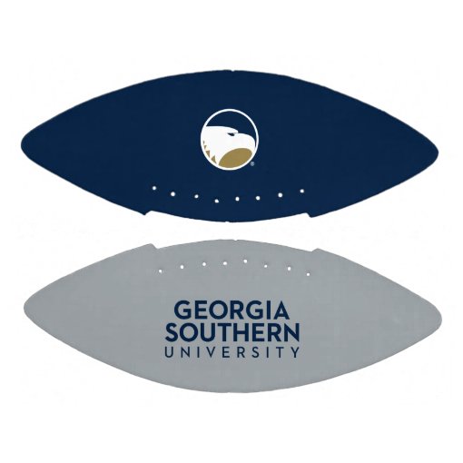 Georgia Southern University Logo & Text Football | Zazzle