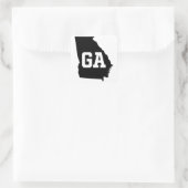 Georgia State Map GA Abbreviation Stickers | Zazzle