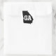 Georgia State Map GA Abbreviation Stickers | Zazzle