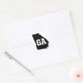 Georgia State Map GA Abbreviation Stickers | Zazzle