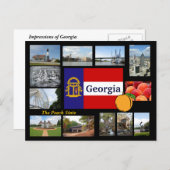 Georgia The Peach State Postcard | Zazzle
