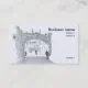 Georgian Arch Drawing Business Card | Zazzle