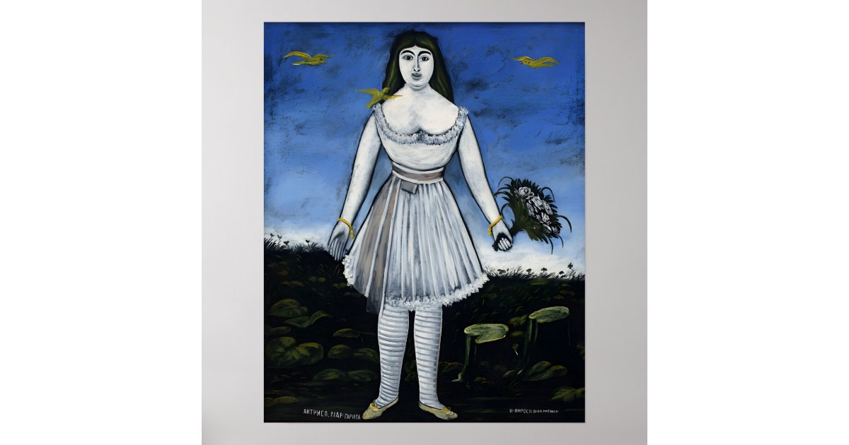 Georgian painter Niko Pirosmani paintings Poster | Zazzle