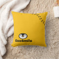 GeoSmile Throw Pillow | Zazzle