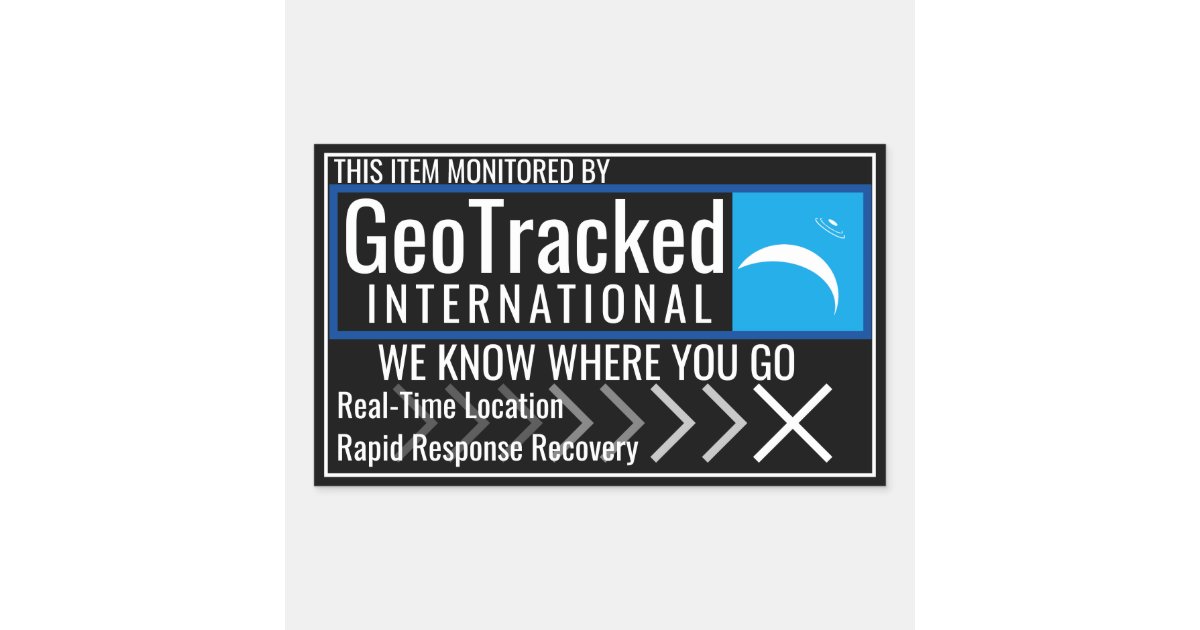 GeoTracked Sticker | Zazzle