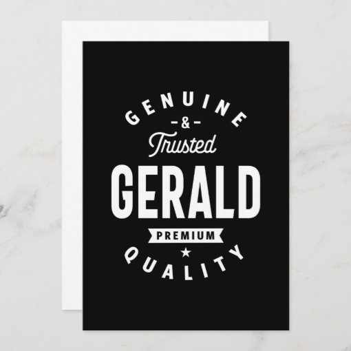 Gerald Personalized Name Birthday Thank You Card | Zazzle