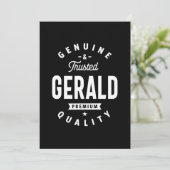 Gerald Personalized Name Birthday Thank You Card | Zazzle