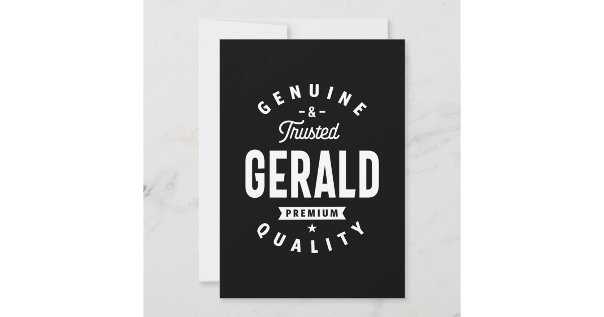 Gerald Personalized Name Birthday Thank You Card | Zazzle