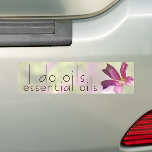 Geranium Essential Oils Bumper Sticker | Zazzle