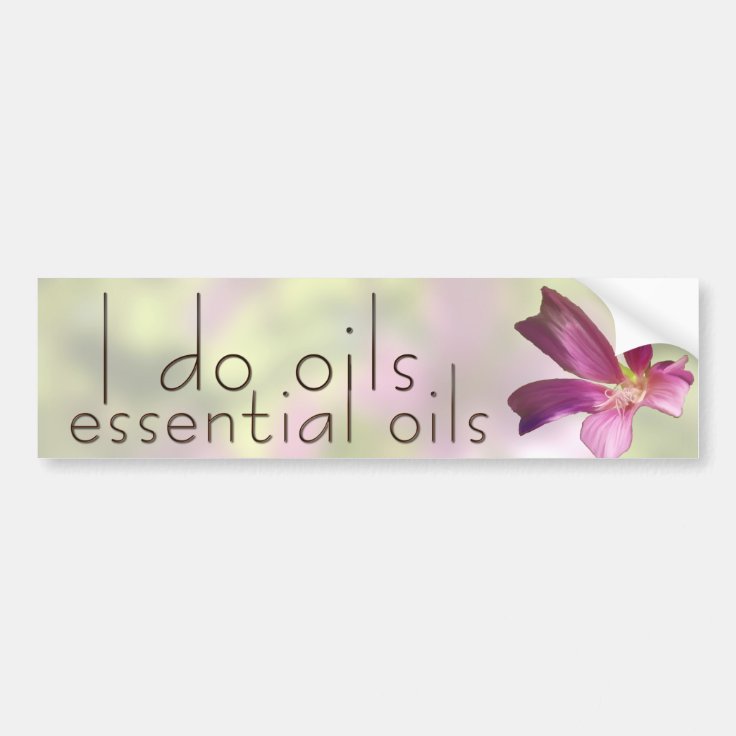 Geranium Essential Oils Bumper Sticker | Zazzle