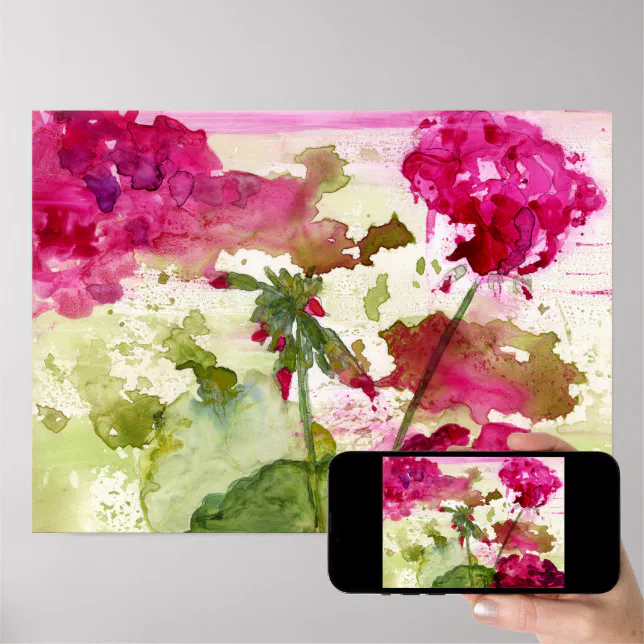 geranium poster | Zazzle