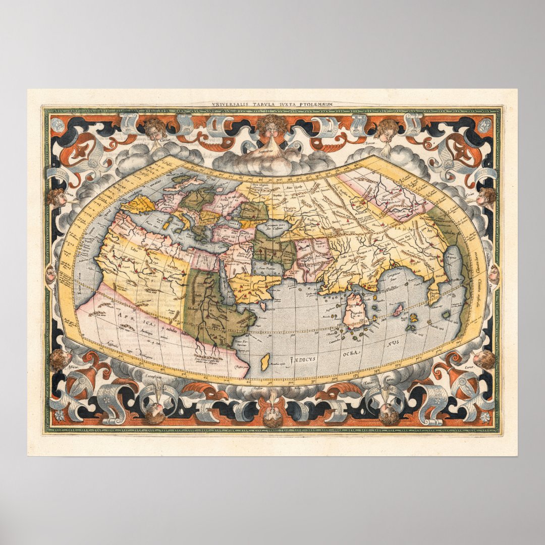 Gerard Mercator's Map of the World Poster | Zazzle