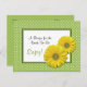 Gerbera Daisy Recipe Card for the Bride to Be | Zazzle