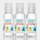 Germ stopper with cute bacteria kids party favor hand sanitizer | Zazzle