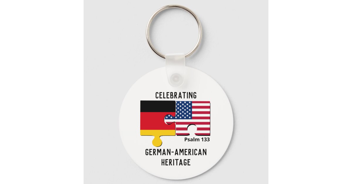 GERMAN AMERICAN Flag Keychain | Zazzle