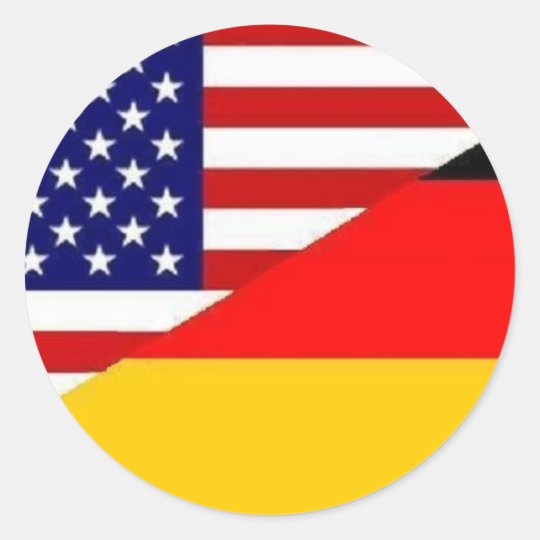 German American friendship sticker | Zazzle.com