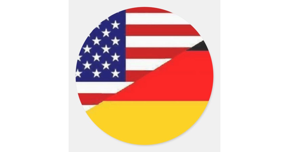 German American friendship sticker | Zazzle
