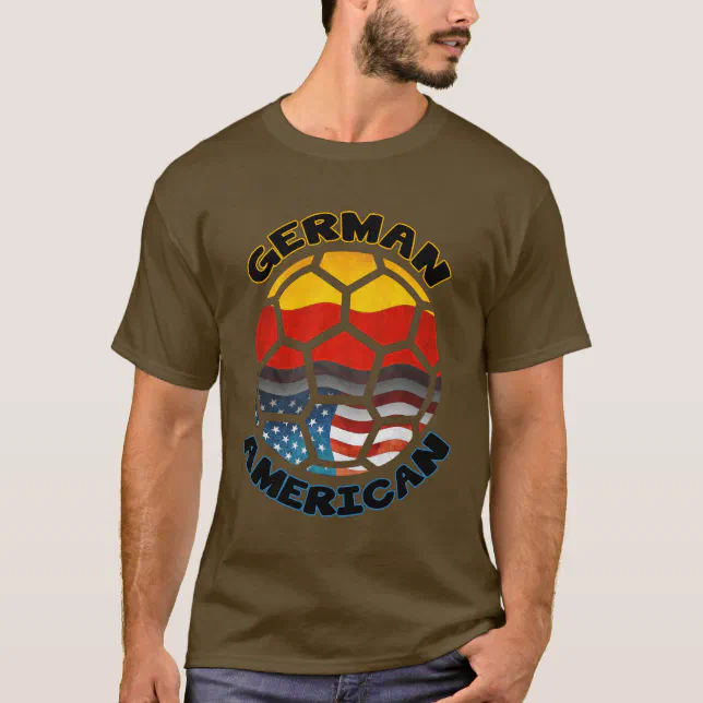 German American Soccer T-Shirt | Zazzle
