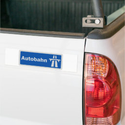 German Autobahn highway sign bumper sticker | Zazzle