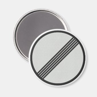 German Autobahn No Speed Limits Road Sign Magnet | Zazzle
